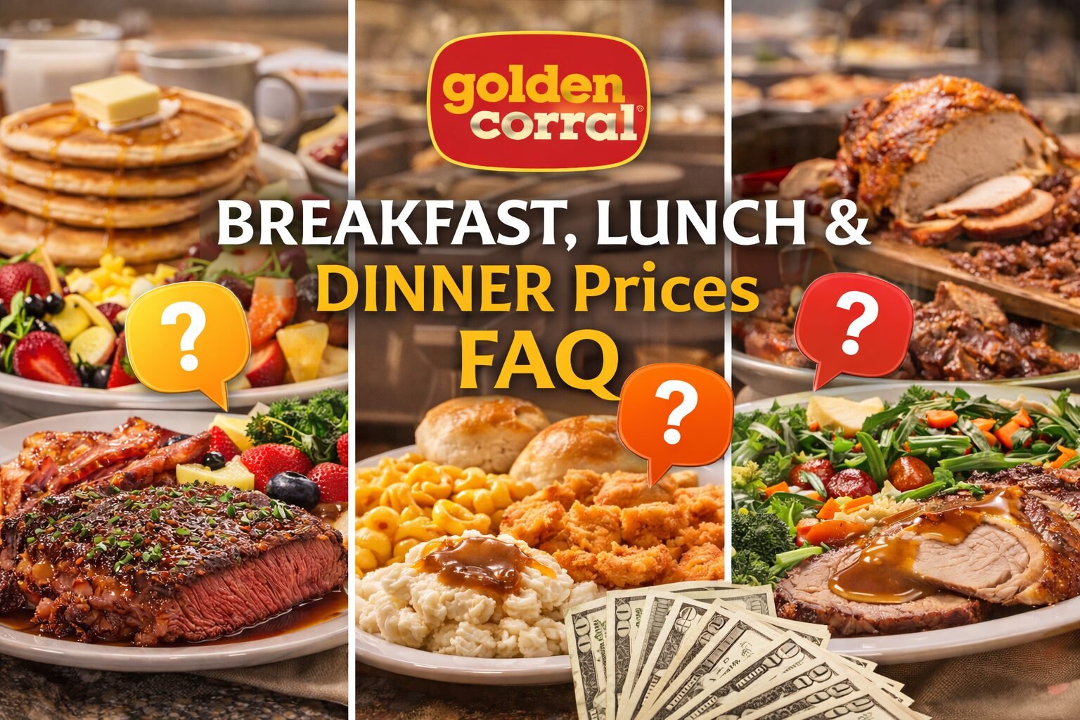 Breakfast, Lunch & Dinner Prices FAQ