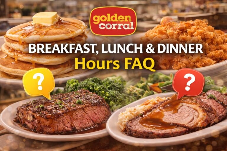 Breakfast, Lunch & Dinner Hours FAQ